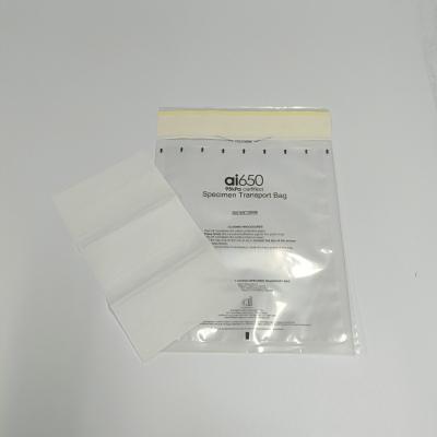 China Specimen Bag With Zip Closure And Back Document Pocket for sale