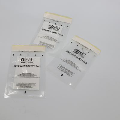 China Plastic Medical PE Pathological Seal Lab Specimen Bags Eco Friendly for sale