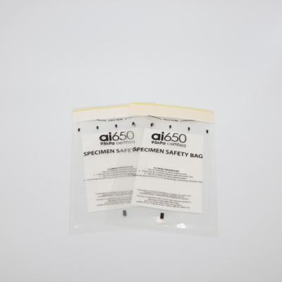 China Custom PE Medical Biohazard Specimen Bags, Laboratory Specimen Bag for sale