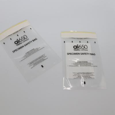 China 7-Slot Ai 650 95kpa Bag Specimen Transport Safety Bag Biohazard Specimen Bag for sale