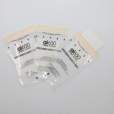 China Direct Sales Transparent 95kPa Biohazard Bag Specimen Transport Bag for sale