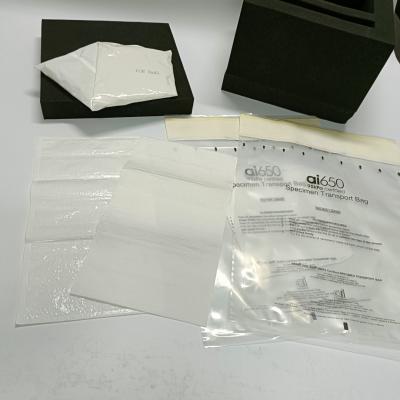 China Zip Lock 95kpa Specimen Transport Bag With Resealing Zipper for sale