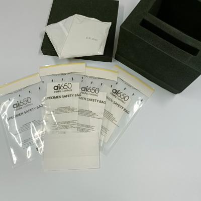 China Orange Ziplock Biohazard Specimen Transport Bag Custom Printing for sale