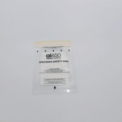 China Self-Adhesive LDPE Plastic Biohazard Specimen Bag For Sample Transport for sale