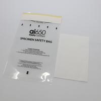 China Transparent 95kpa Medical Biohazard Specimen Bag For Transport Packaging for sale