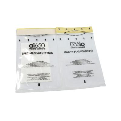 China Custom 7 Slot Medical Disposable 95kPa Biohazard Bags Clear Disposable for sale
