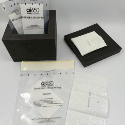 China Medical 2 Layers Plastic Pathology Ziplock Specimen Biohazard Bag With A Pocket for sale