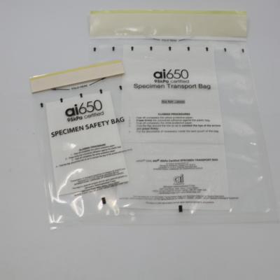 China 95kpa Chemical Specimen Sealed Bag Customized Free Sample for sale