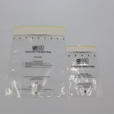 China Self Sealing 95kPa Transport Bags Plastic For Laboratory Pathology for sale