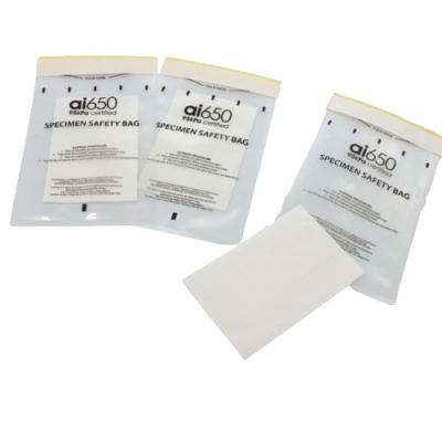 China 95KPA Custom Biochemical Specimen Safety Bag For Laboratory Specimen Packaging for sale