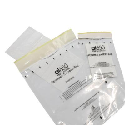 China Medical Biohazard Self Adhesive Transport Specimen Bag Disposable for sale