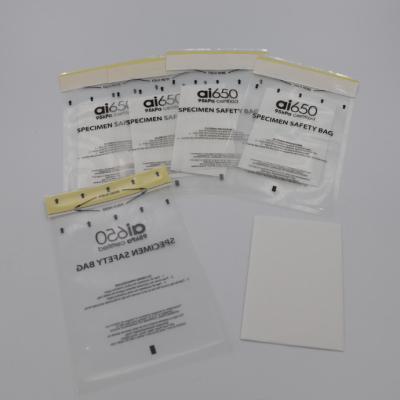 China Laboratory 95KPA Custom Printed Specimen Bag High Pressure Transparent for sale