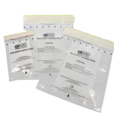 China Three Layer Laboratory Biohazard Specimen Safety 95KPA Transport Bag Customized for sale