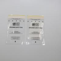 China 95 KPA Medical Pathology Specimen Ziplock Biohazard Bag Resealable Customized for sale