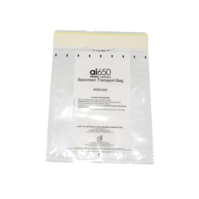 China Free Sample Specimen Bag Medical Self-Adhesive Biohazard Specimen Transport Bag for sale