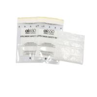 China 3 Walls Gravure Printing Pathology Lab Clear Plastic Specimen Safety Bags Eco Friendly for sale