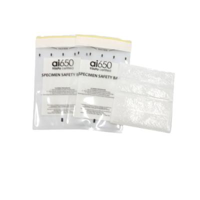 China 3 Walls Gravure Printing Pathology Lab Clear Plastic Specimen Safety Bags Eco Friendly for sale