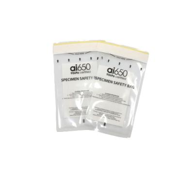 China Pathological Test PE Biological Specimen Bag Medical Test Bag Can Write for sale