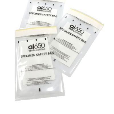 China Medical Sampling 95kPa Transport Bag Self Sealing for sale