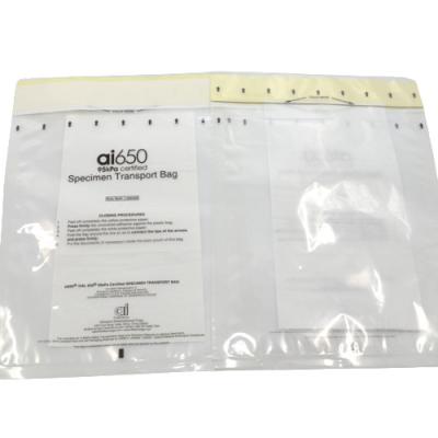 China Biological Safety Specimen 95kpa Transport Bag Self Blocking High Pressure for sale