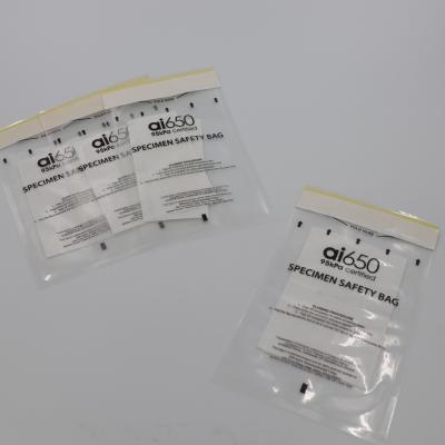 China Security  Ziplock 95kpa Specimen Transport Bag Plastic for sale