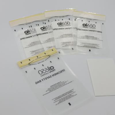 China Lab Zipper Bag High Performance Print Colored Film Hold Document And Specimen for sale