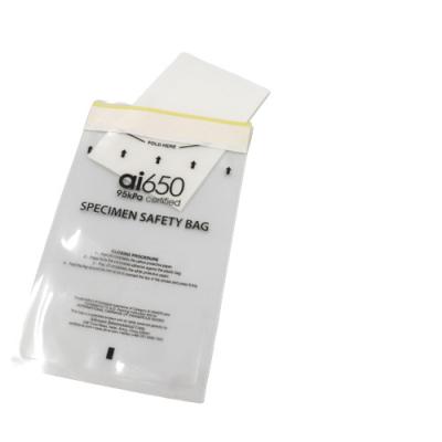 China Self Sealing Medical Test Three Layer 95kpa Transparent Bag Transparent for sale