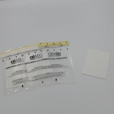 China Lab Use Side Gusset Clear Plastic Specimen Biohazard Bags 2 Walls Eco Friendly for sale