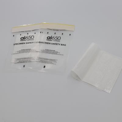 China Red 95kPa Specimen Bag With Document Wallet Zip Lock for sale