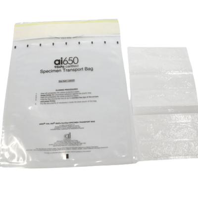 China Biological Specimen Medical Test Bag Can Write Pathological Test PE Self Adhesive for sale