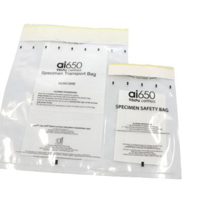China Medical Pathological Test Biological Specimen Bag Writable for sale
