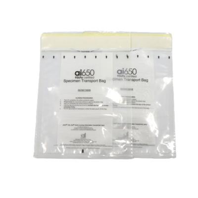 China Disposable Self Adhesive Biological Detection 95kPa Specimen Bag Custom Printing for sale