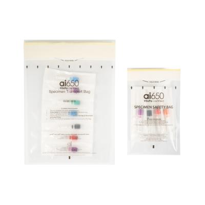China Biohazard Specimen 95kPa Resealable Ziplock Bags For Medical Usage for sale