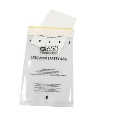 China 95KPA Sealed Specimen Bag For Clinical Research Laboratory for sale