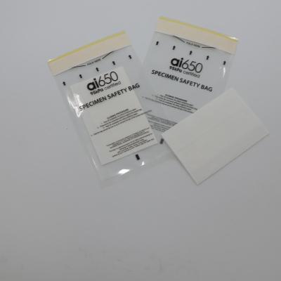 China Ziplock Biohazard Medical Specimen Transport Bags For Lab Pathology Hospital for sale