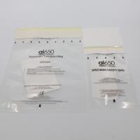 China LDPE Pathology Transport Biodegradable Biohazard Specimen Bag With Pouch for sale