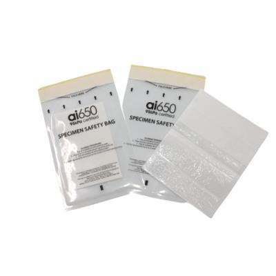 China Custom Printing Biohazard Specimen Bags Zipper Top Plastic for sale