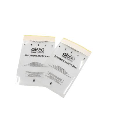 China Lab Biohazard Zipper Autoclave Specimen Ldpe Kangaroo Bags 95kPa for sale
