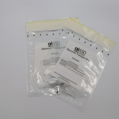 China Laboratory Disposable Ziplock LDPE Biohazard Specimen Transport Bags Customized for sale