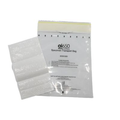 China Plastic Seal 95kpa Pressure Biohazard Ziplock Bags Custom Printing for sale