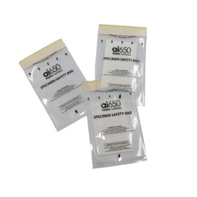 China 2 Wall Plastic Biohazard Specimen Transport Bags For Laboratory Medical Use for sale