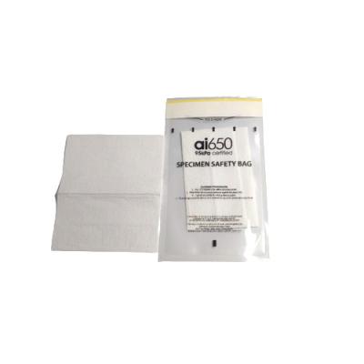 China Triple Medical Un3373 Transparent 95Kpa Specimen Collection Bag With Pouch for sale