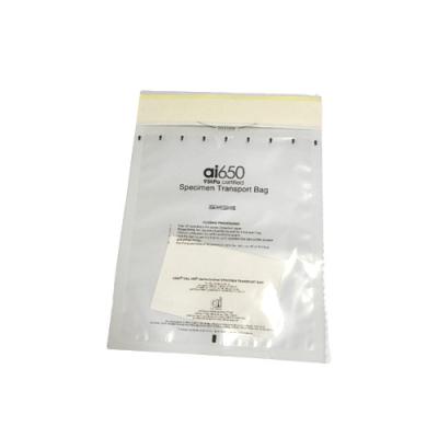 China Biohazard ZipLock 95kPa Specimen Transport Bag Moisture Proof for sale
