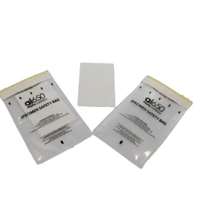China Medical Leakproof Biohazard 95KPA Specimen Bag Adhesive for sale