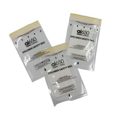 China Laboratory Specimen Ziplock 95kPa Biohazard Bags Medical Transport for sale