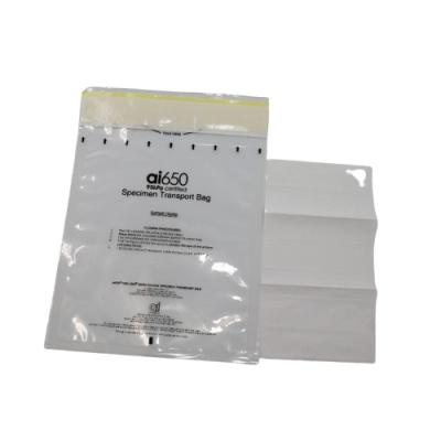 China Ziplock Sealing Specimen Biohazard Bags With Absorbent Pad for sale