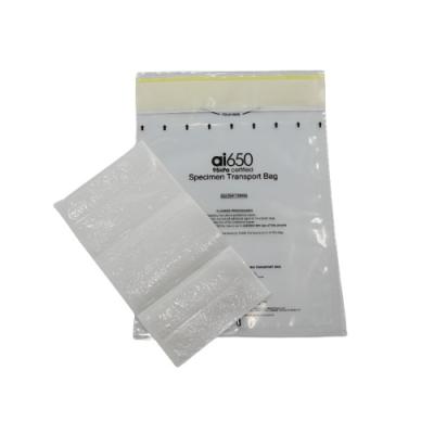 China Ziplock Lab Specimen 95kPa Transport Bag Low Density Poly for sale