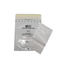 China PE Plastic Ziplock Kangaroo 3 Pocket Lab 95kPa Biohazard Bags Disposal for sale