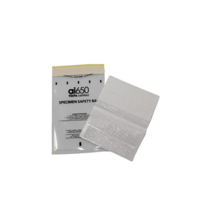 China Biodegradable Specimen Transport Bag Biohazard Waterproof LDPE Medical for sale
