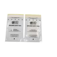 China LDPE Material Zip Lock Medical Biohazard Specimen Bags Disposable for sale